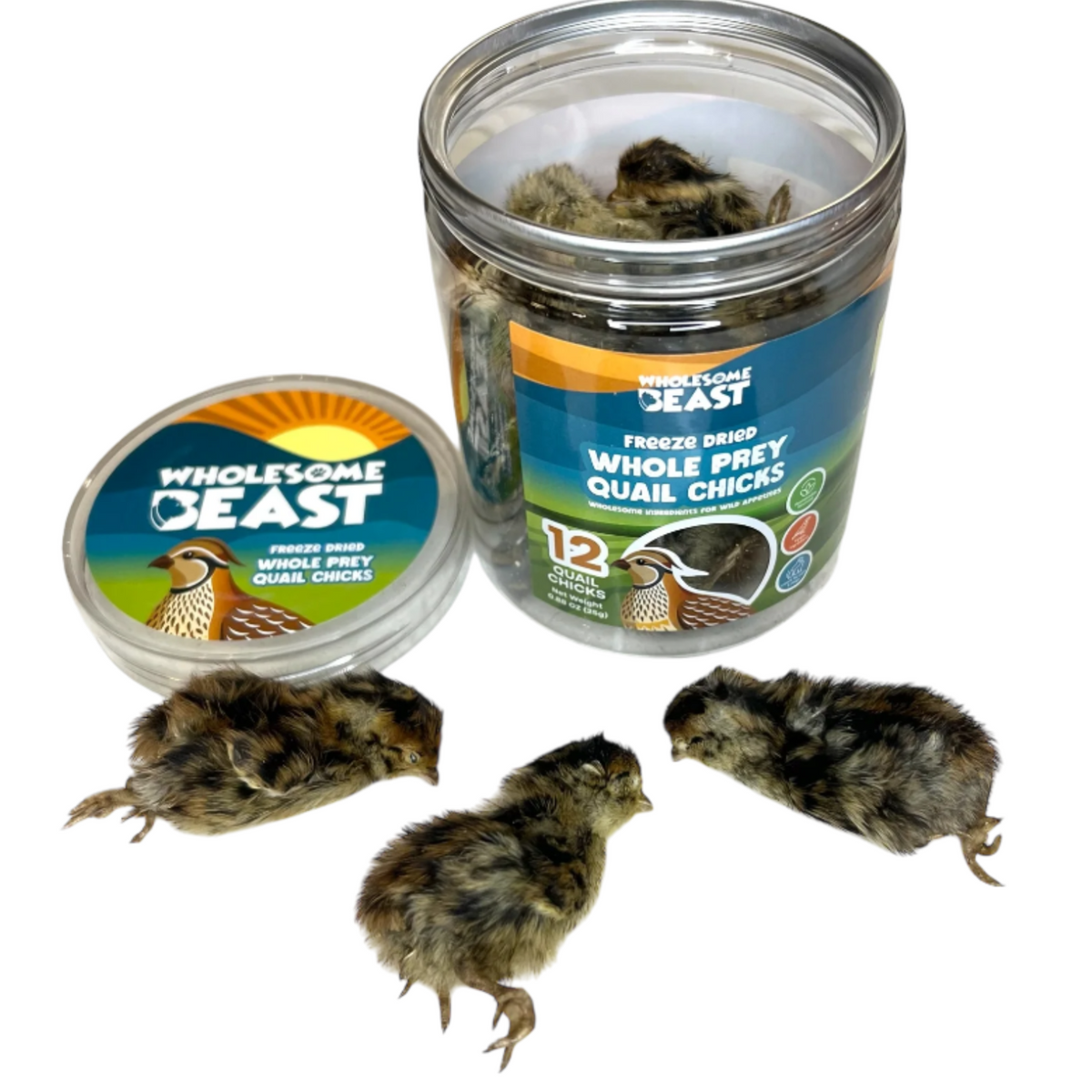 Freeze Dried Whole Prey Quail Chicks – Wholesome Beast